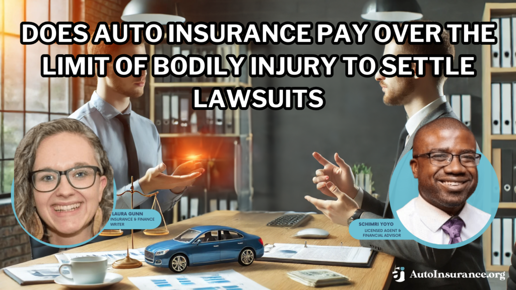 Does auto insurance pay over the limit of bodily injury to settle ...