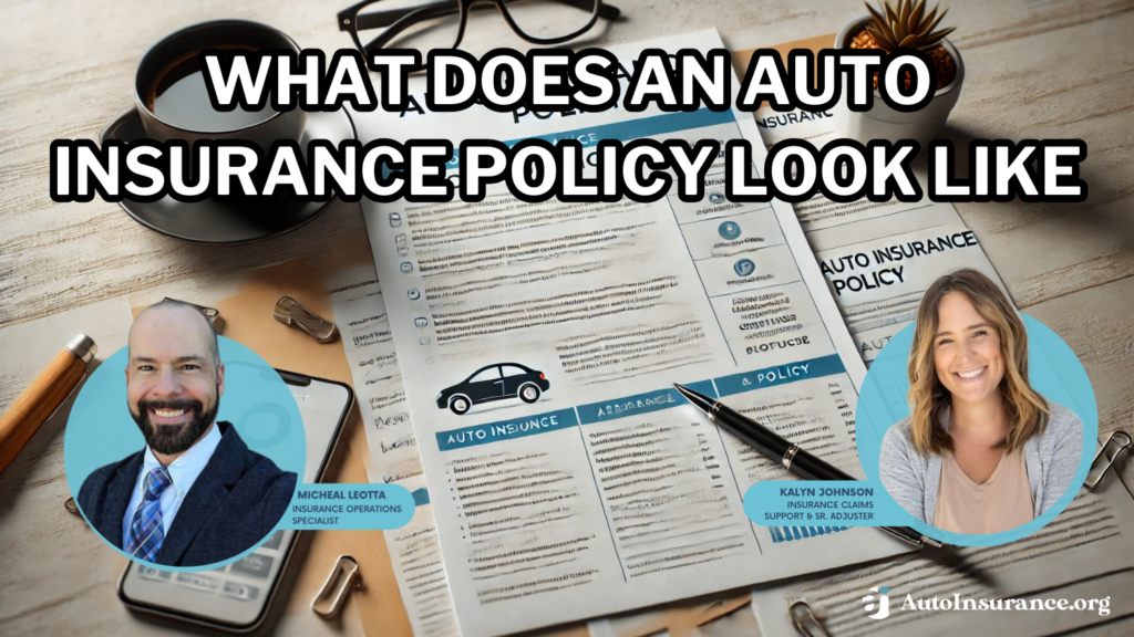 What does an auto insurance policy look like? | AutoInsurance.org